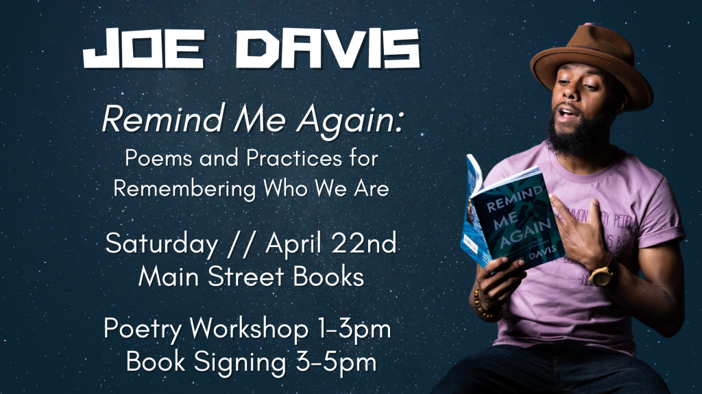 Joe Davis : Poetry Workshop and Book Signing - Downtown Minot